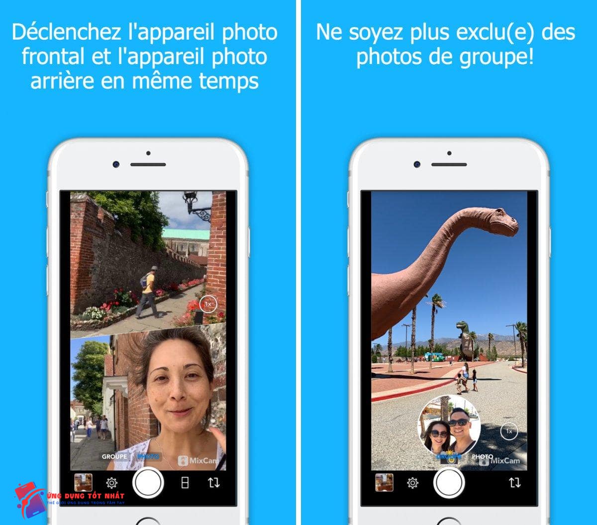 Ứng dụng MixCam - ứng dụng chụp ảnh 2 camera cùng lúc